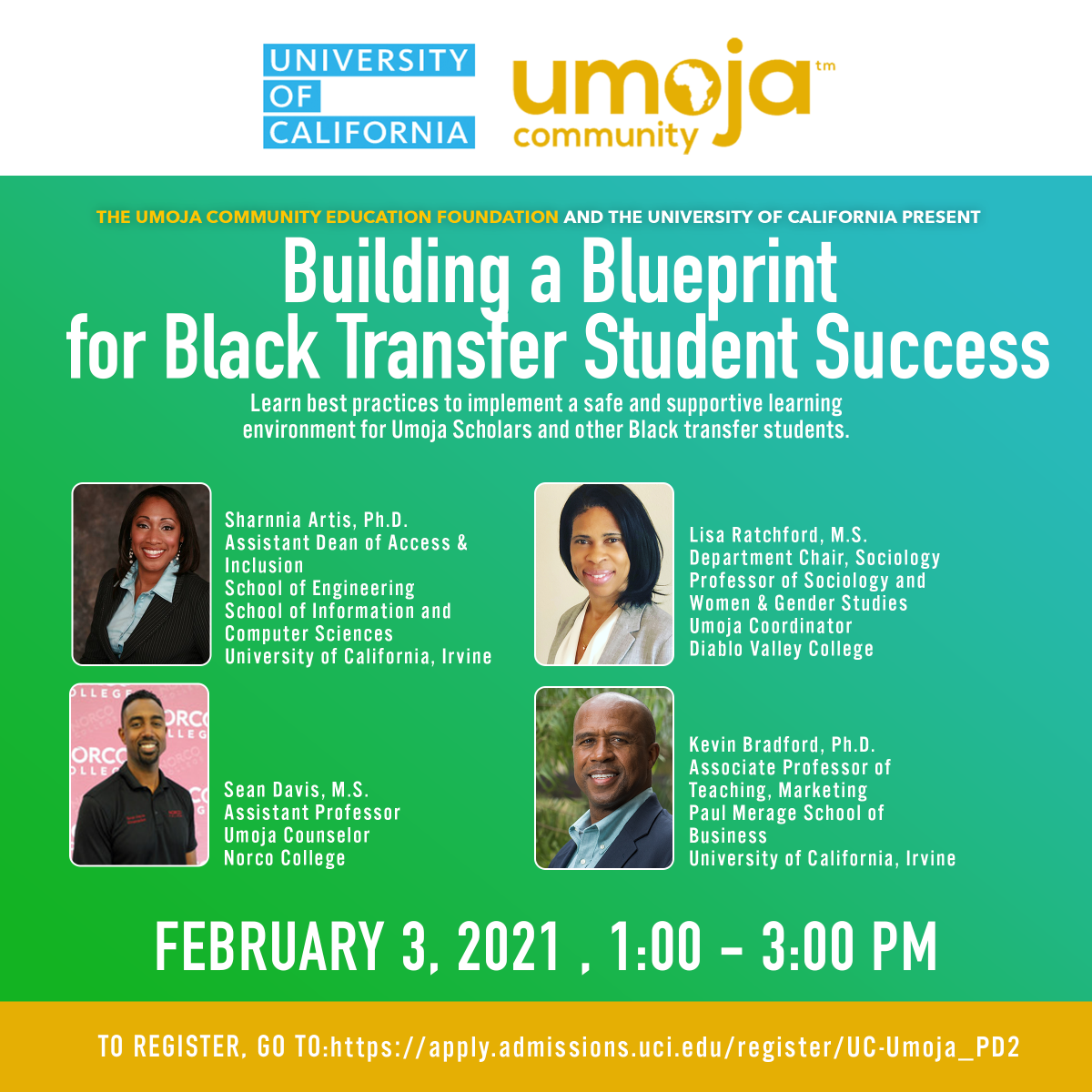 Umoja/UC Webinar Series: Building a Blueprint for Black Transfer Student Success | Umoja Community